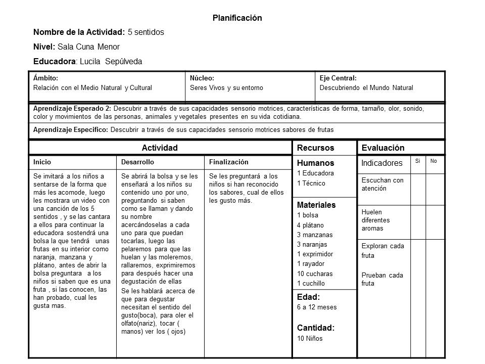 Portafolio: planificación de la micro clase