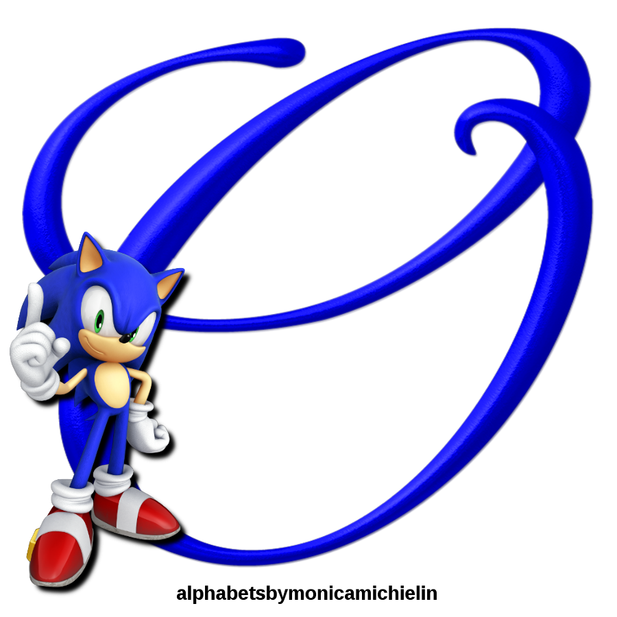 M. Michielin Alphabets: BLUE SONIC THE HEDGEHOG (OURIÇO) CARTOON ...