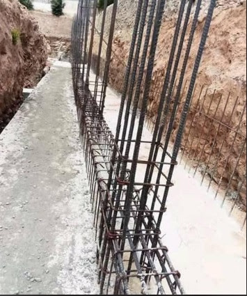 Civil Engineering: Ground Connection of Columns by a Strap Beam