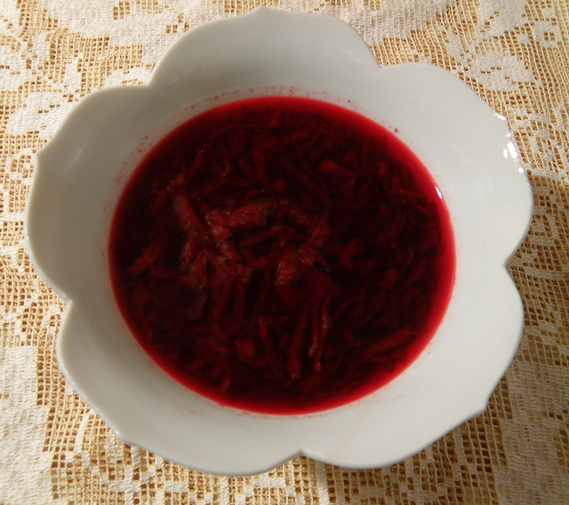 Seasonal Eating: Polish Beet Soup: Simple Borscht