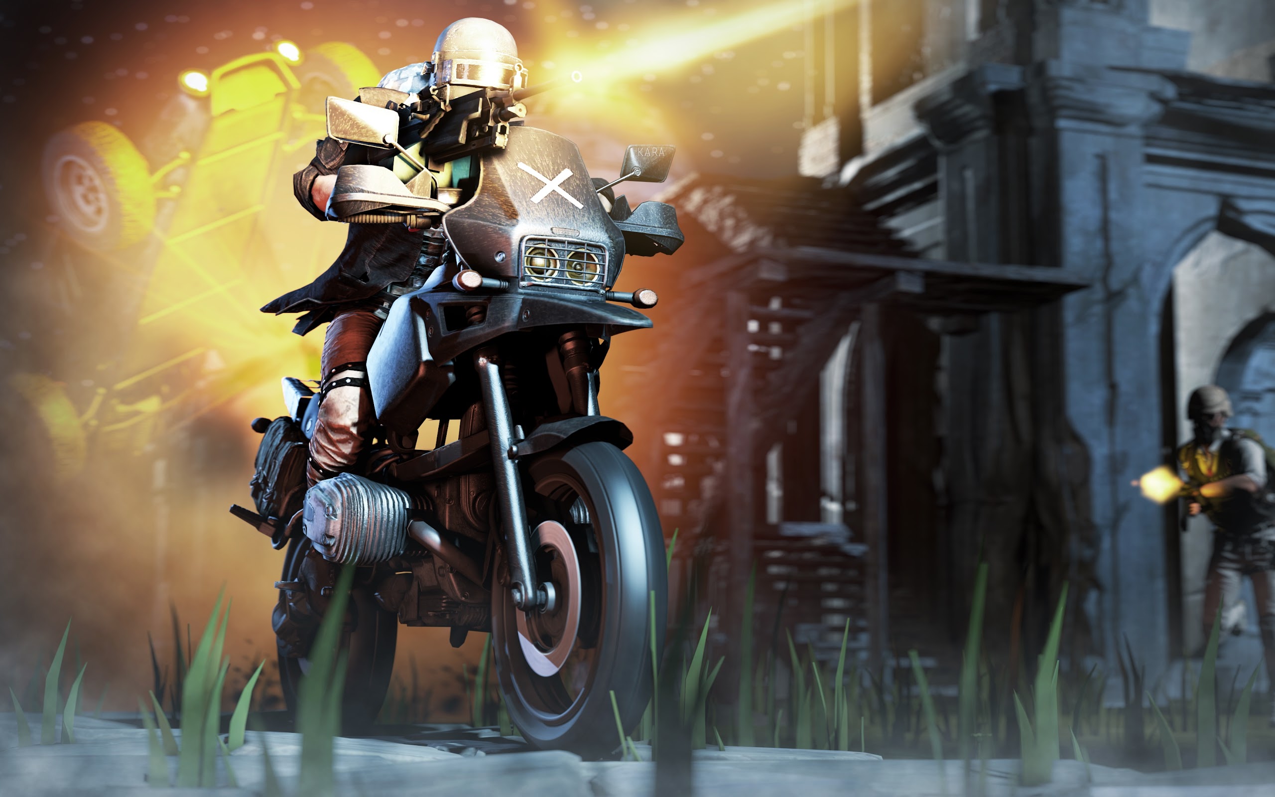 PUBG, PlayerUnknown's Battlegrounds, Motorcycle, 4K, #55 Wallpaper ...