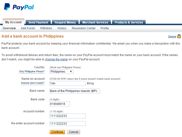 How to transfer Paypal funds to your BPI Savings Account - The Blahger