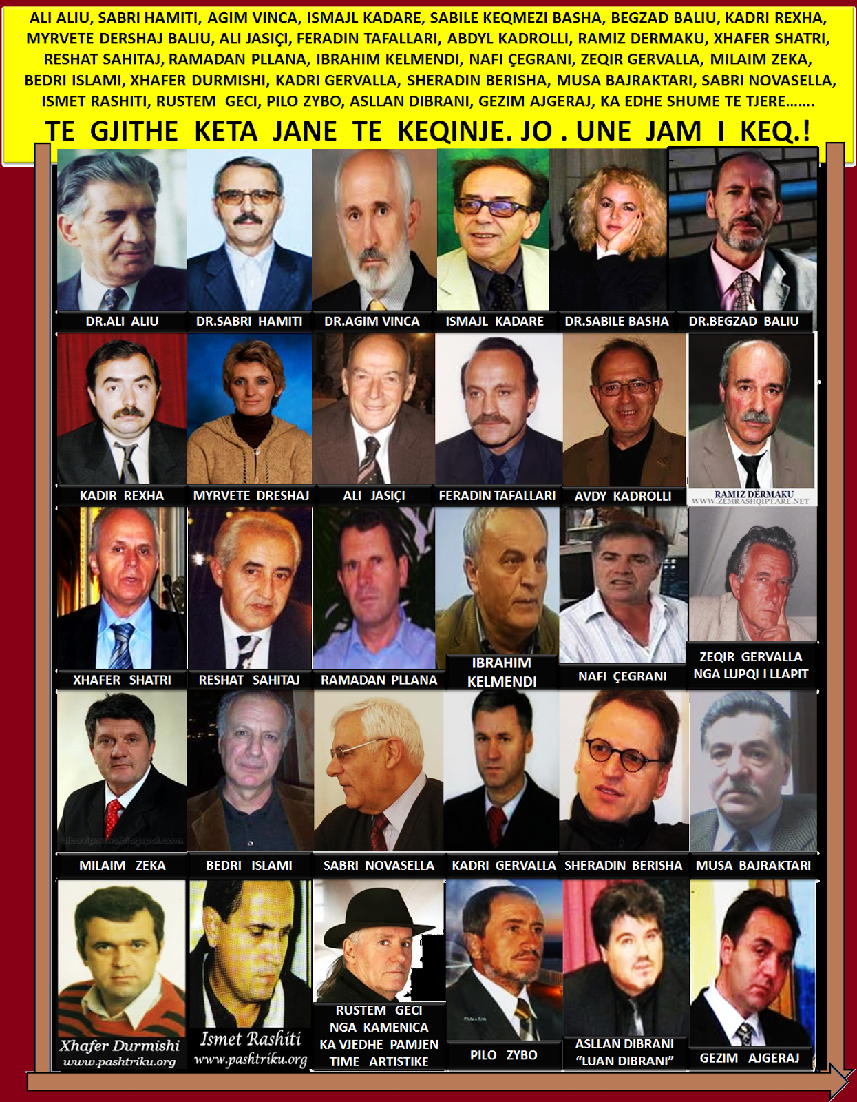 radio ZERI i PENES: ALI ALIU,SABRI HAMITI,AGIM VINCA, ISMAJL KADARE ...