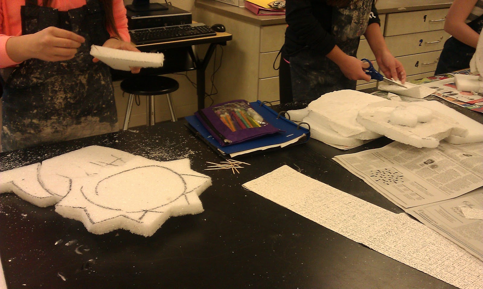 Art with Mrs. Kennedy: 7th grade 3D- Romero Britto Animal Sculpture