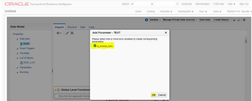 Oracle Application: Oracle Fusion BIP Report: How to Create Data Model ...