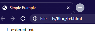 Html Entity, Symbol and Lists