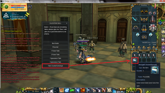 Kegunaan Crystal Talic Part 1 | Rising Force Online