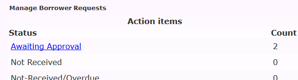 NHAIS Notes: Awaiting Approval