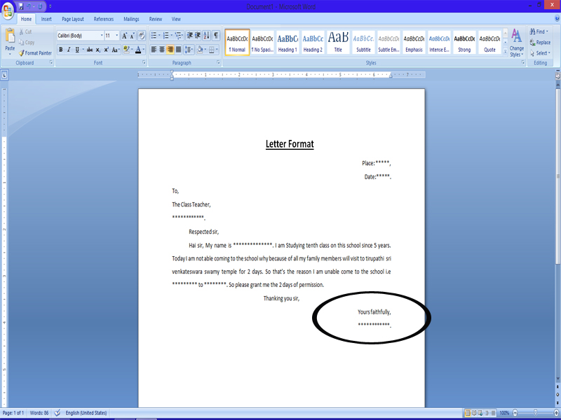 CompuTPoint: how to create a letter in ms word.