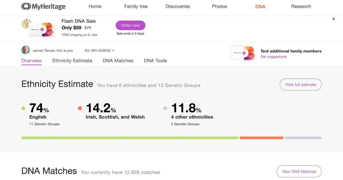 Genealogy's Star: Exploring my DNA matches on the MyHeritage website