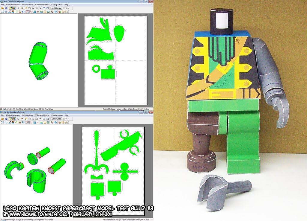 Ninjatoes' papercraft weblog: February 2011