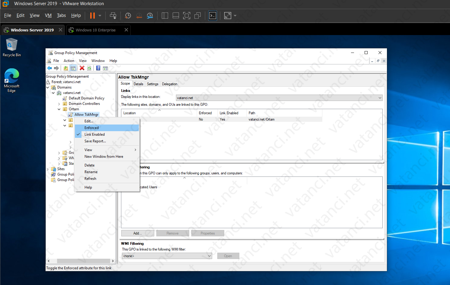Active Directory - Group Policy'de Block Inheritance & Enforced Kavramları