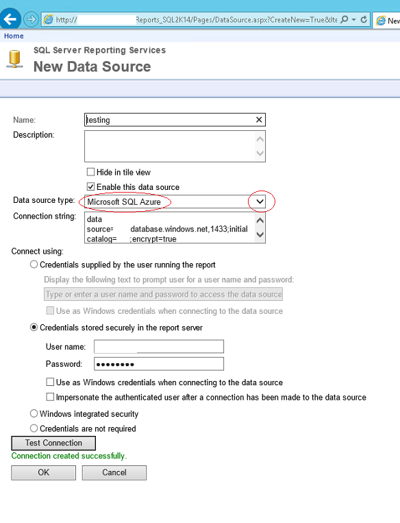 SQL Tact: SQL SSRS Express Edition Cannot Connect to Azure SQL Databases SQL Tact: SQL SSRS Express Edition Cannot Connect to Azure SQL Databases