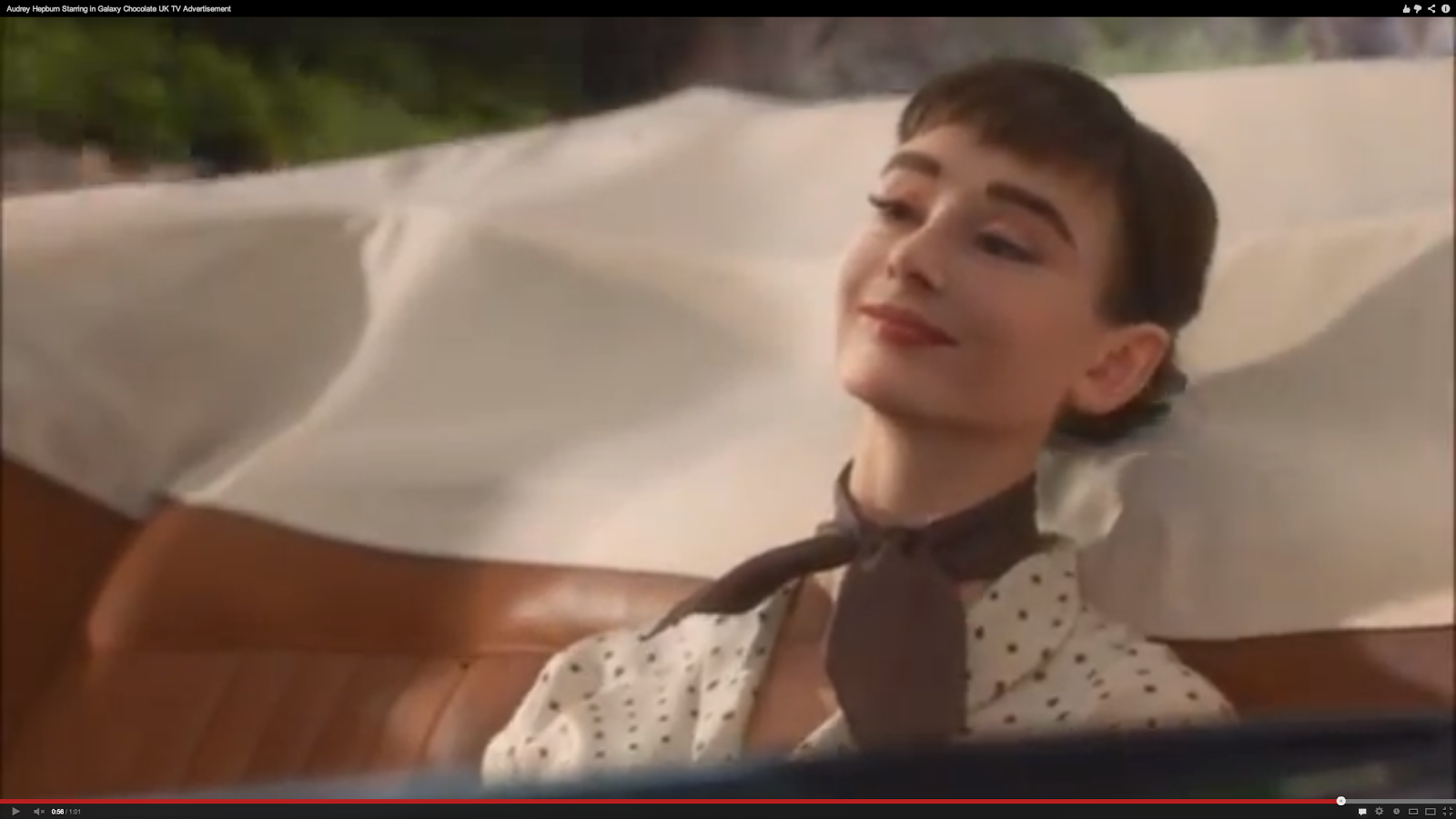 MESH IN-STORE INSPIRATION: Galaxy Advert - Bringing Audrey Hepburn to ...