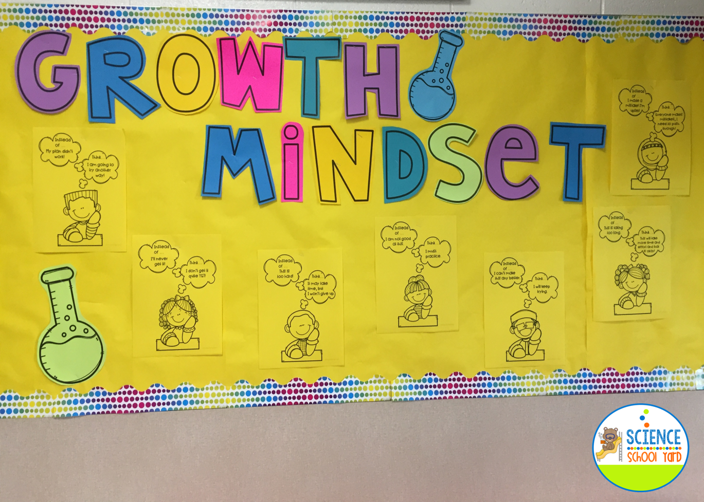 Growth Mindset Goal Setting For Back To School - The Science School Yard