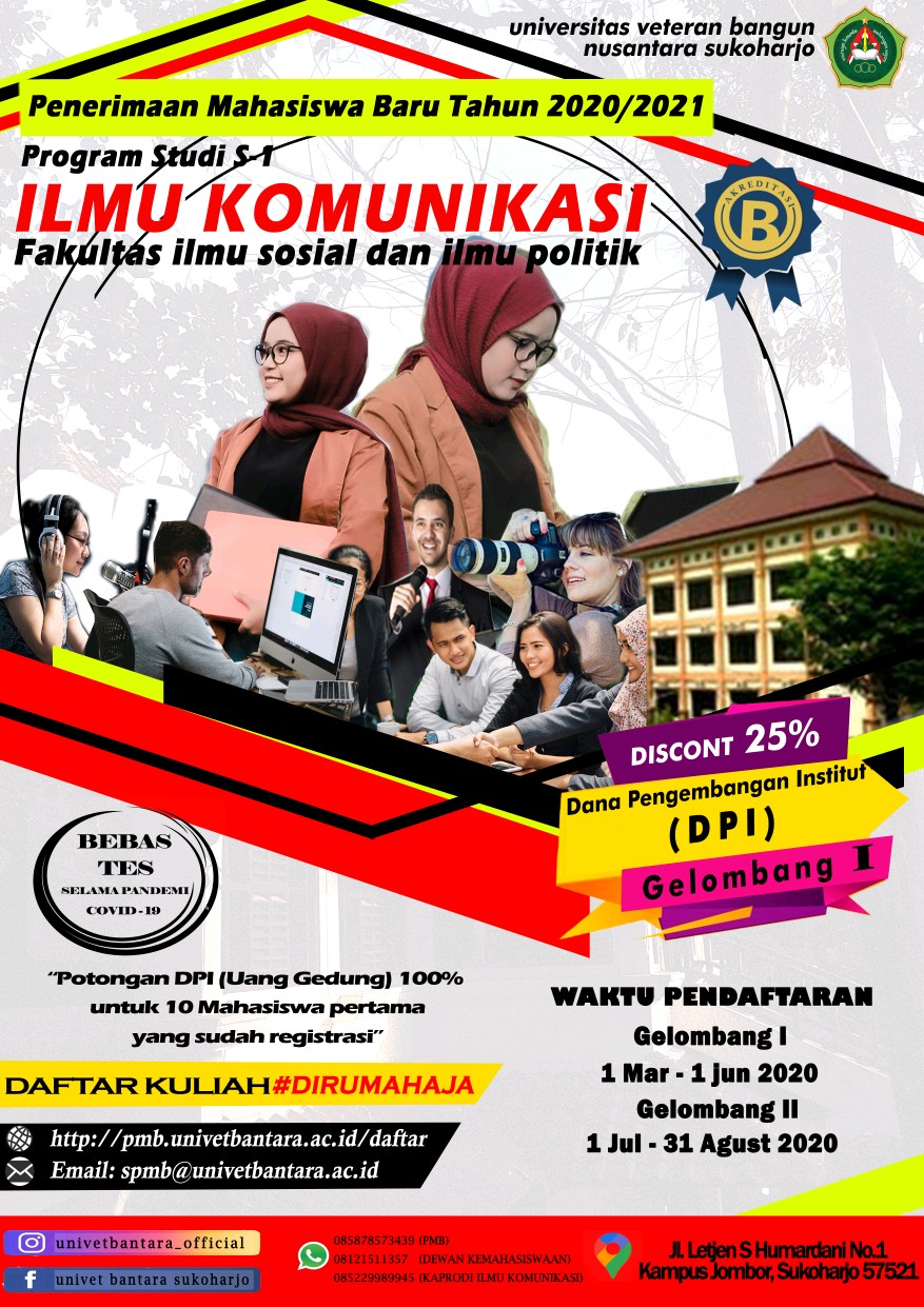 Dukung Publikasi PMB, Prodi Ilmu Komunikasi FISIP Univet Gelar Lomba ...