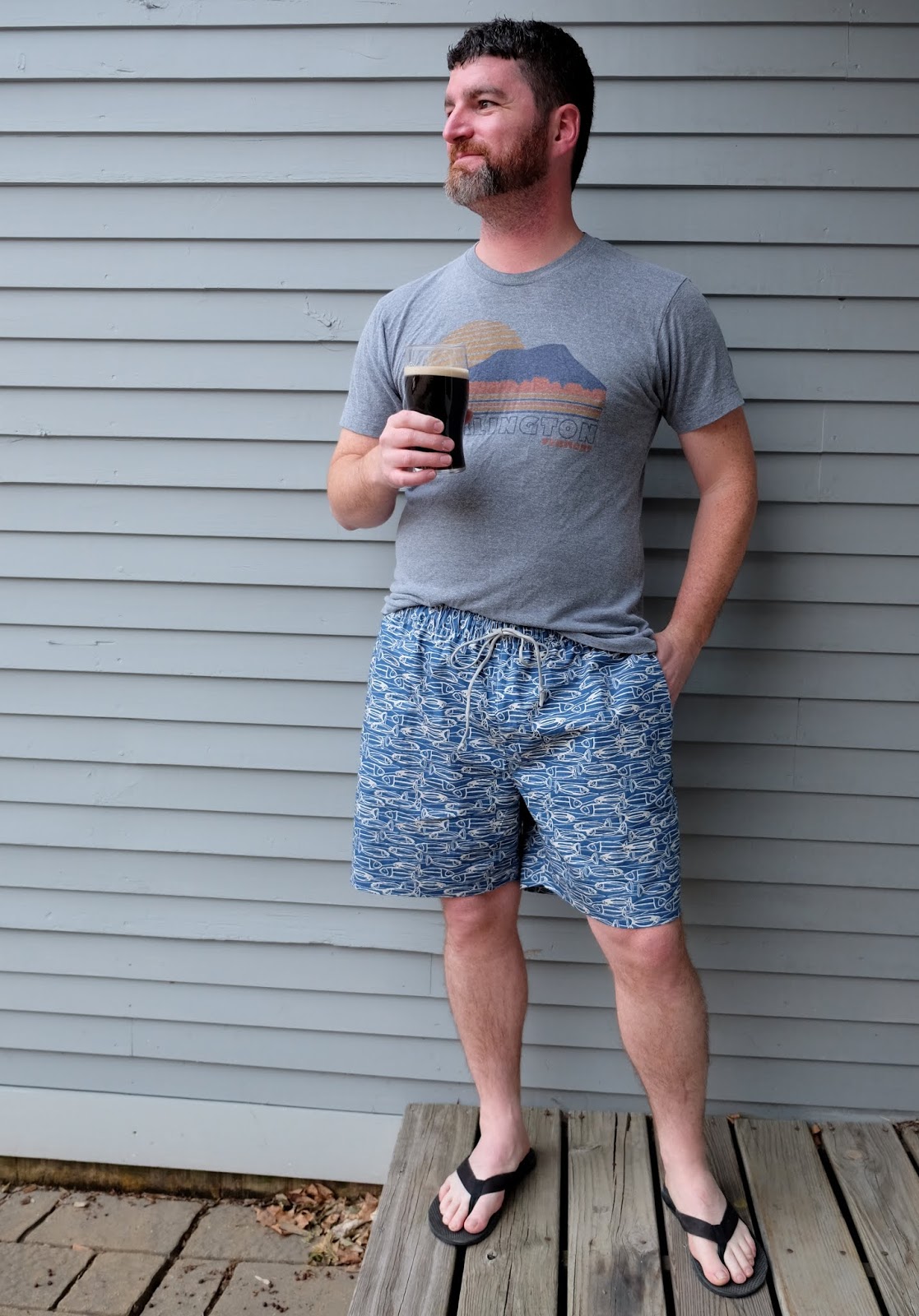 Cookin' & Craftin': Fish Print Elbe Trigg Shorts