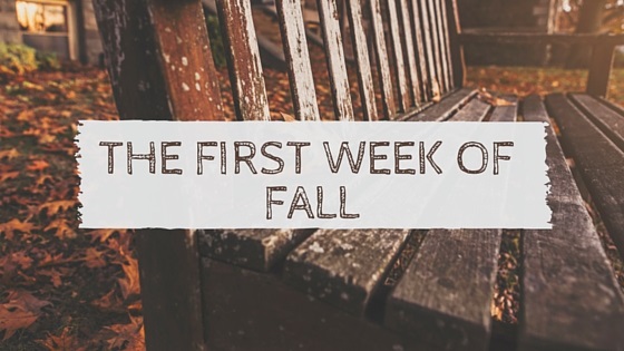 Jessica Lauren: The first week of fall