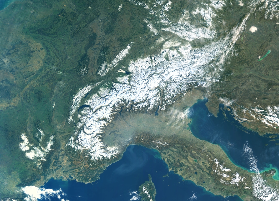 GOCO: Tierra desde el espacio: los Alpes
