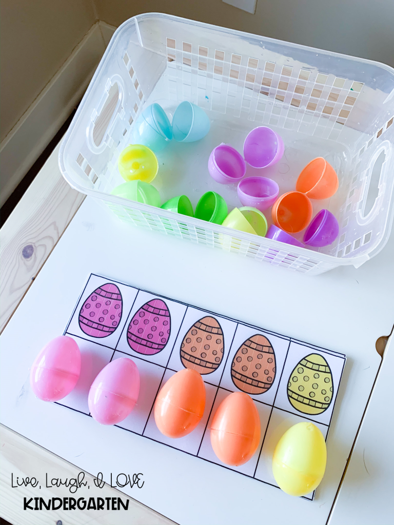 Color Egg Match: This egg mat is from my Preschool Easter Pack . It ...