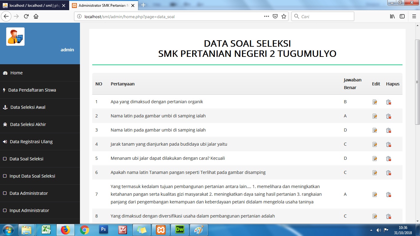 Source Code Sistem Aplikasi Seleksi dan Penerimaan Siswa Baru Dengan ... Source Code Sistem Aplikasi Seleksi dan Penerimaan Siswa Baru Dengan ...