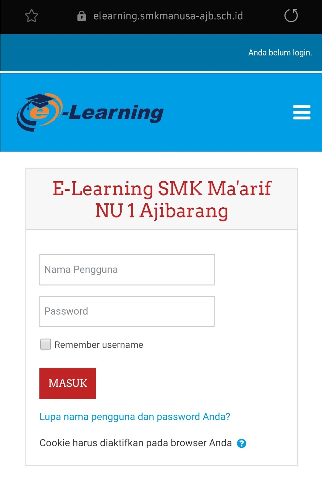 Mengerjakan Ulangan E-Learning di HP Android - Mulyono
