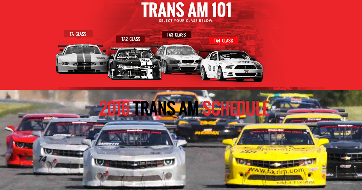 Nothing but Rubber: TA2 Trans AM Series