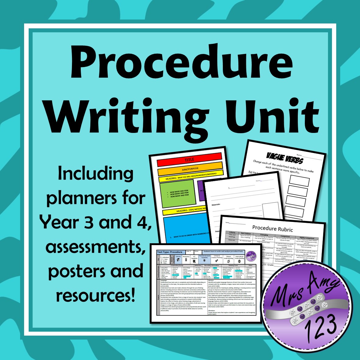 MrsAmy123: Procedure Writing - Updated