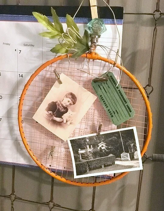 Repurposed Badminton Racket Pumpkin