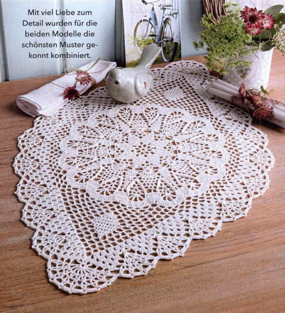 Crochet: Oval doilies