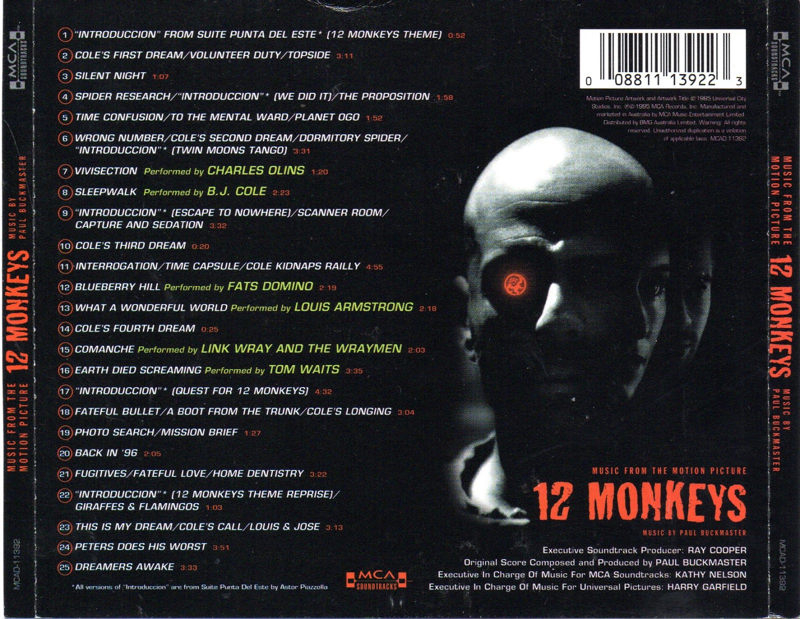 soundtrack heaven: 12 Monkeys (Music From The Motion Picture) - music ...