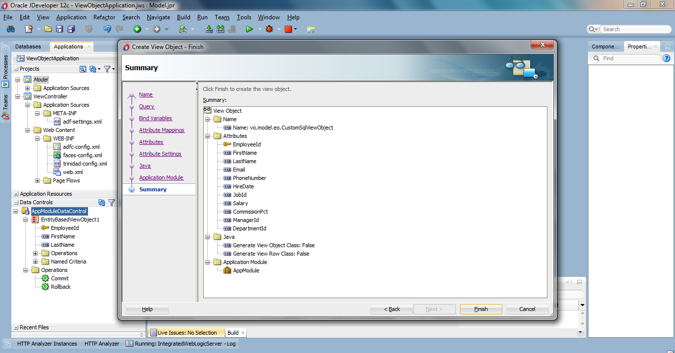 How to create a custom sql based view object? ~ Oracle ADF 12c ...