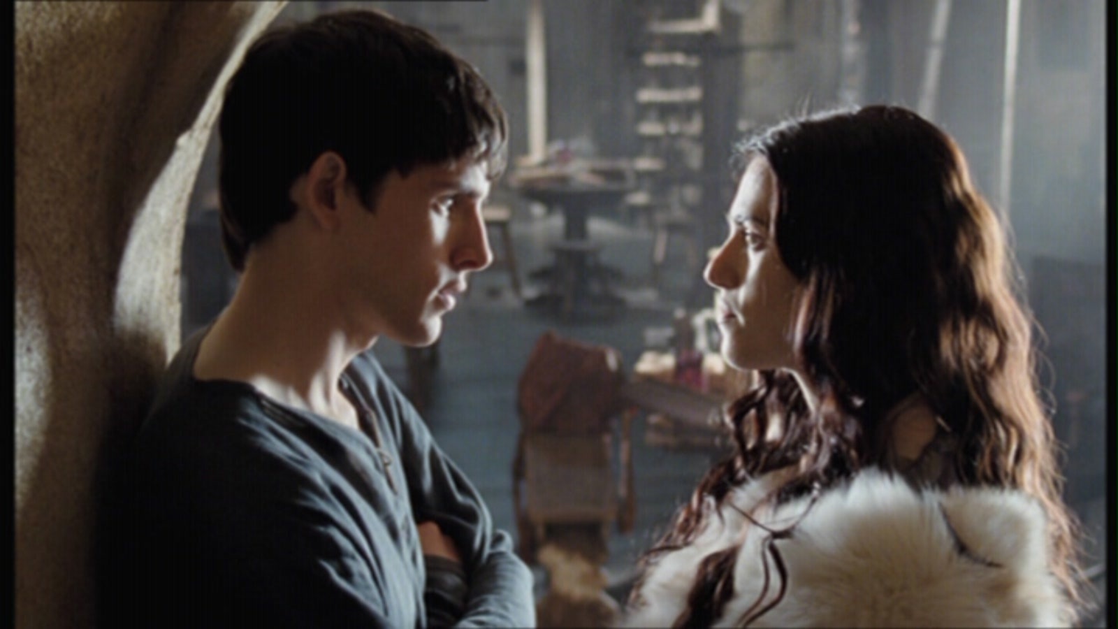 Morgana And Merlin Kiss