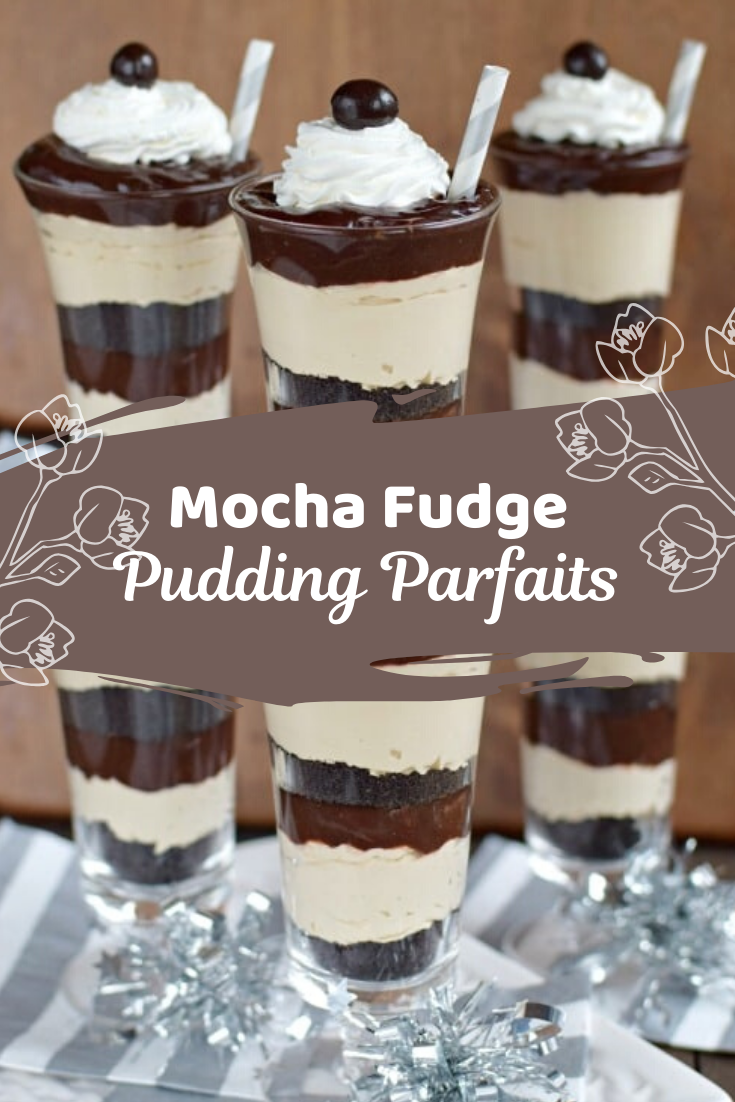 Mocha Fudge Pudding Parfaits