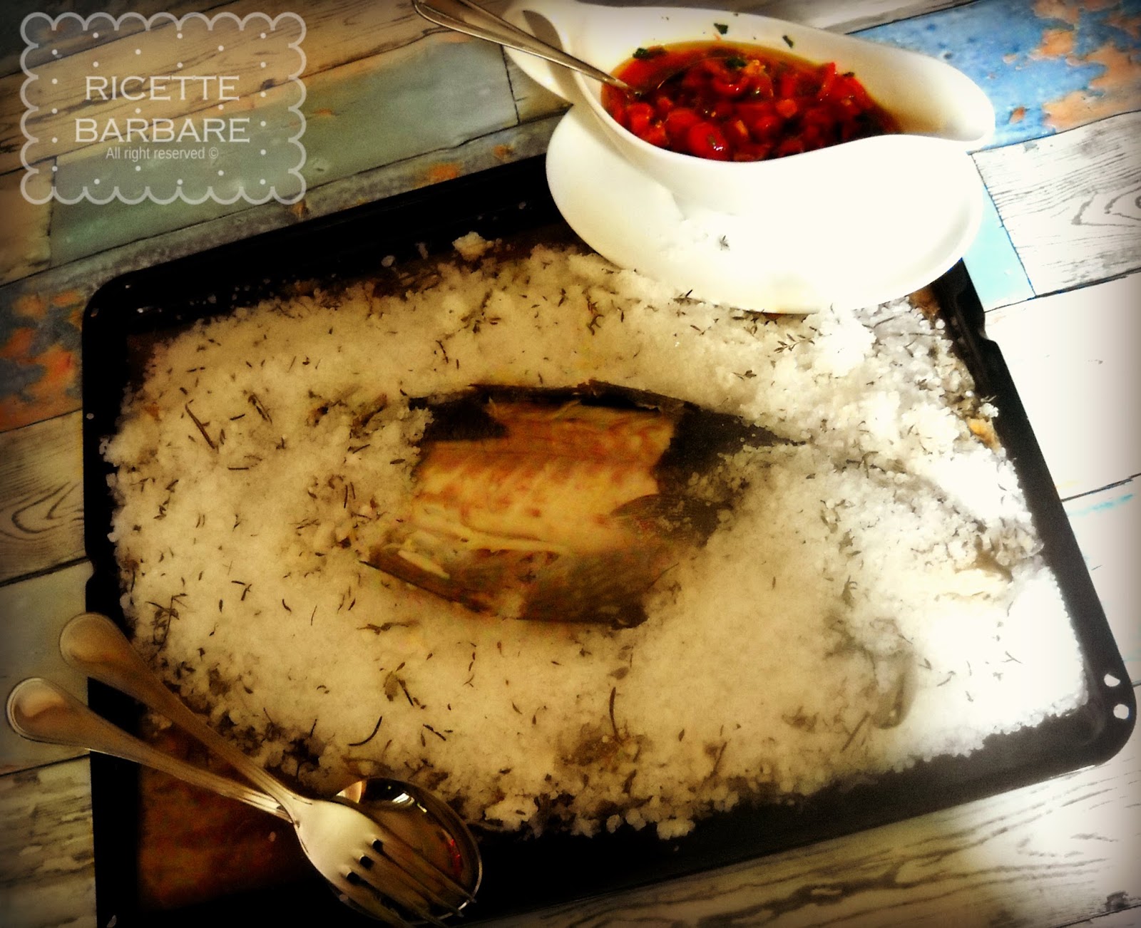 Ricette Barbare: Branzino in crosta di sale con citronette di ...