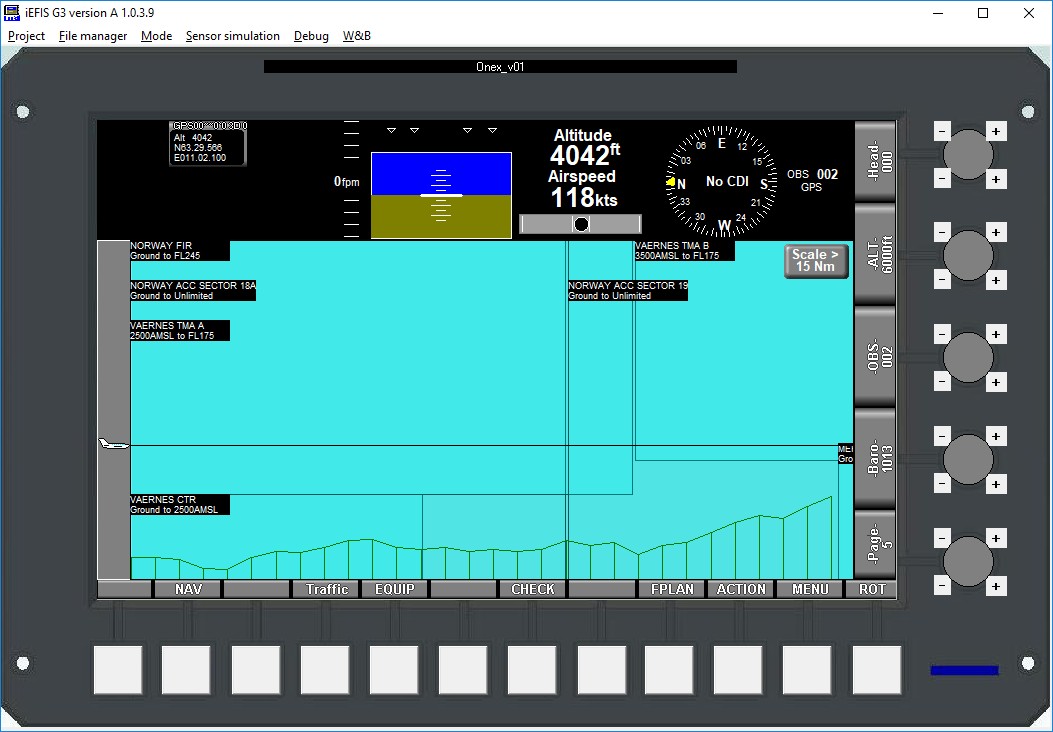 Onex build log: EFIS screens