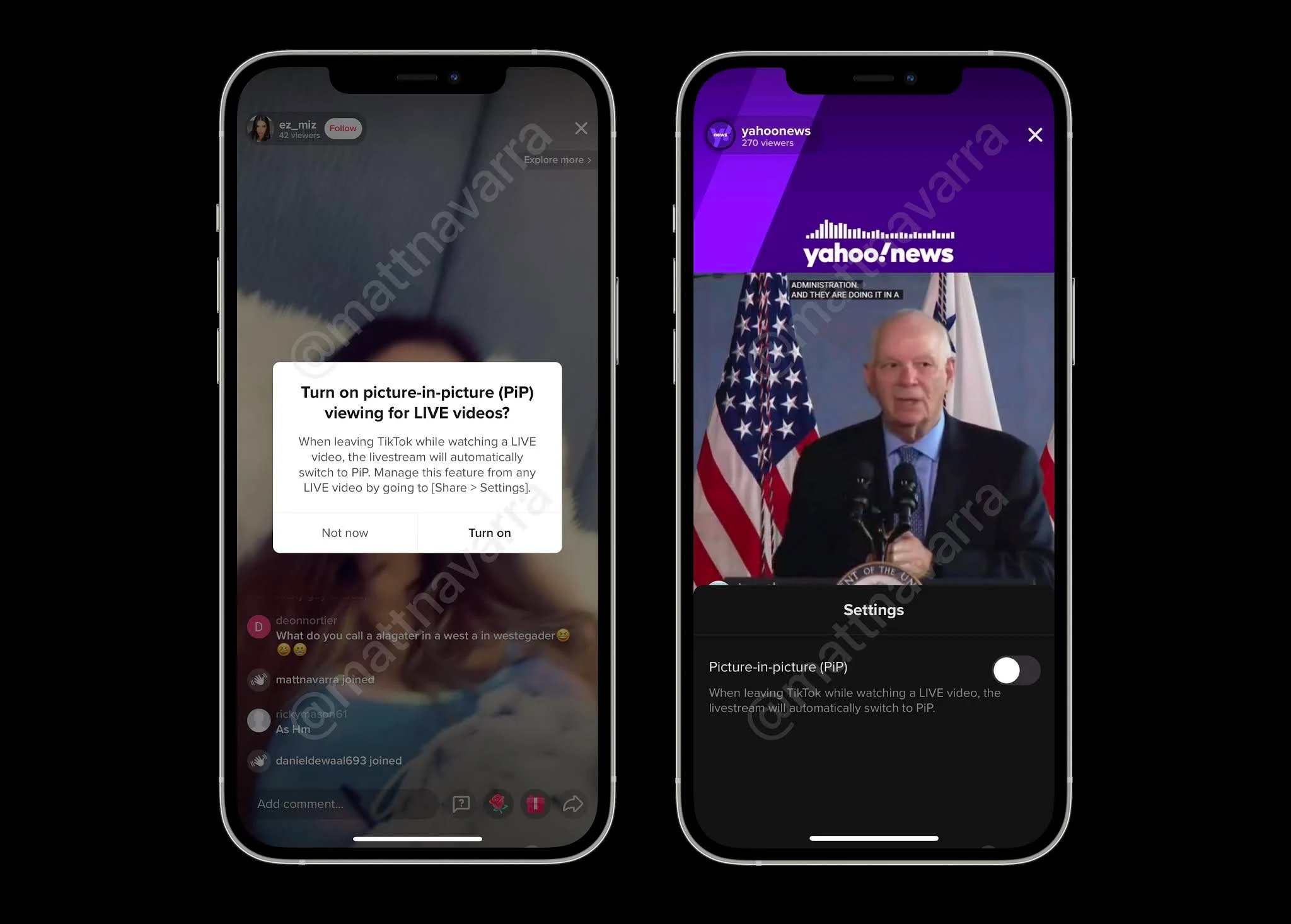 TikTok is rolling out the picture-in-picture mode for live stream videos