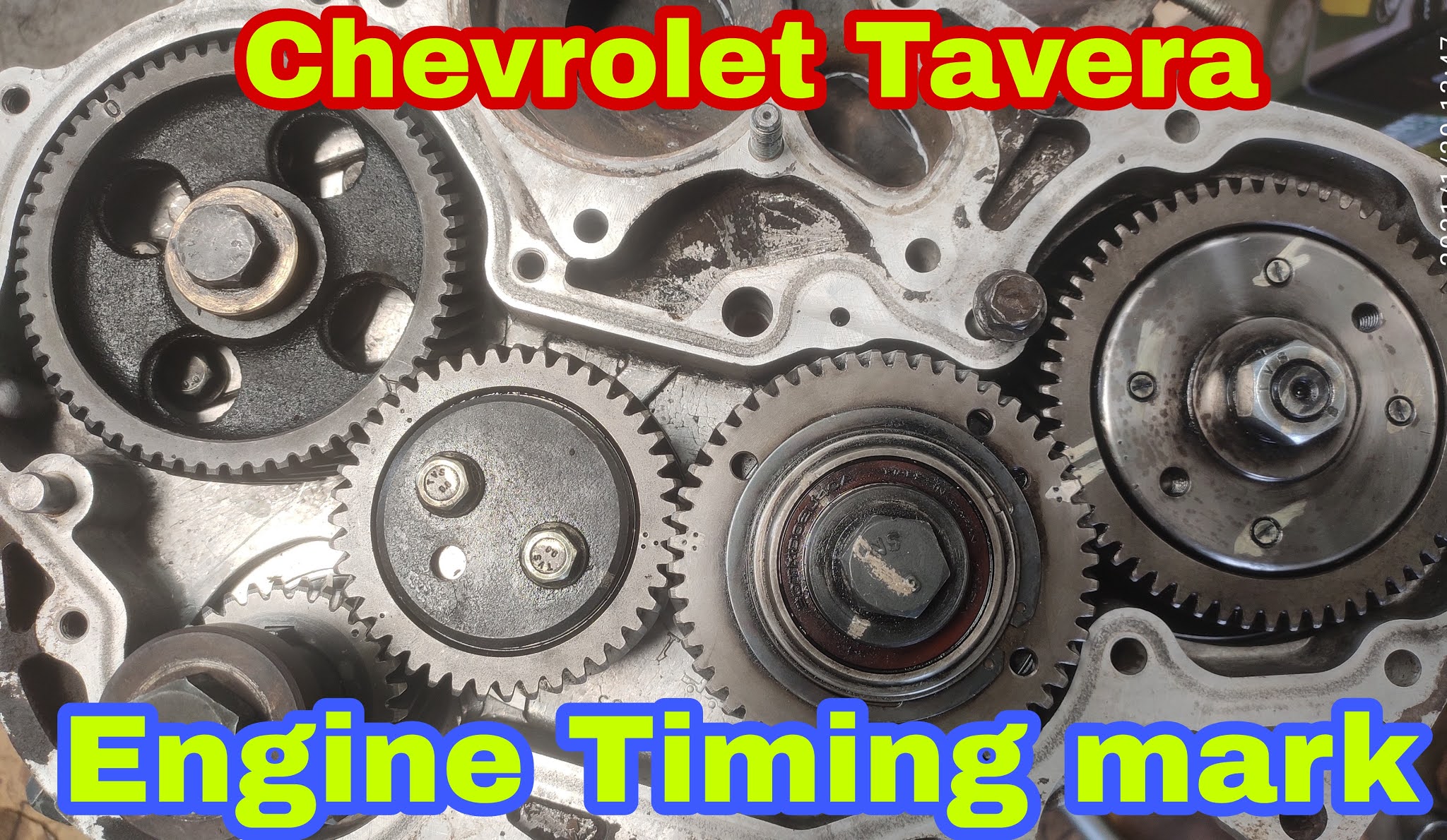 Chevrolet Tavera Engine Timing Mark And Teeth Mark