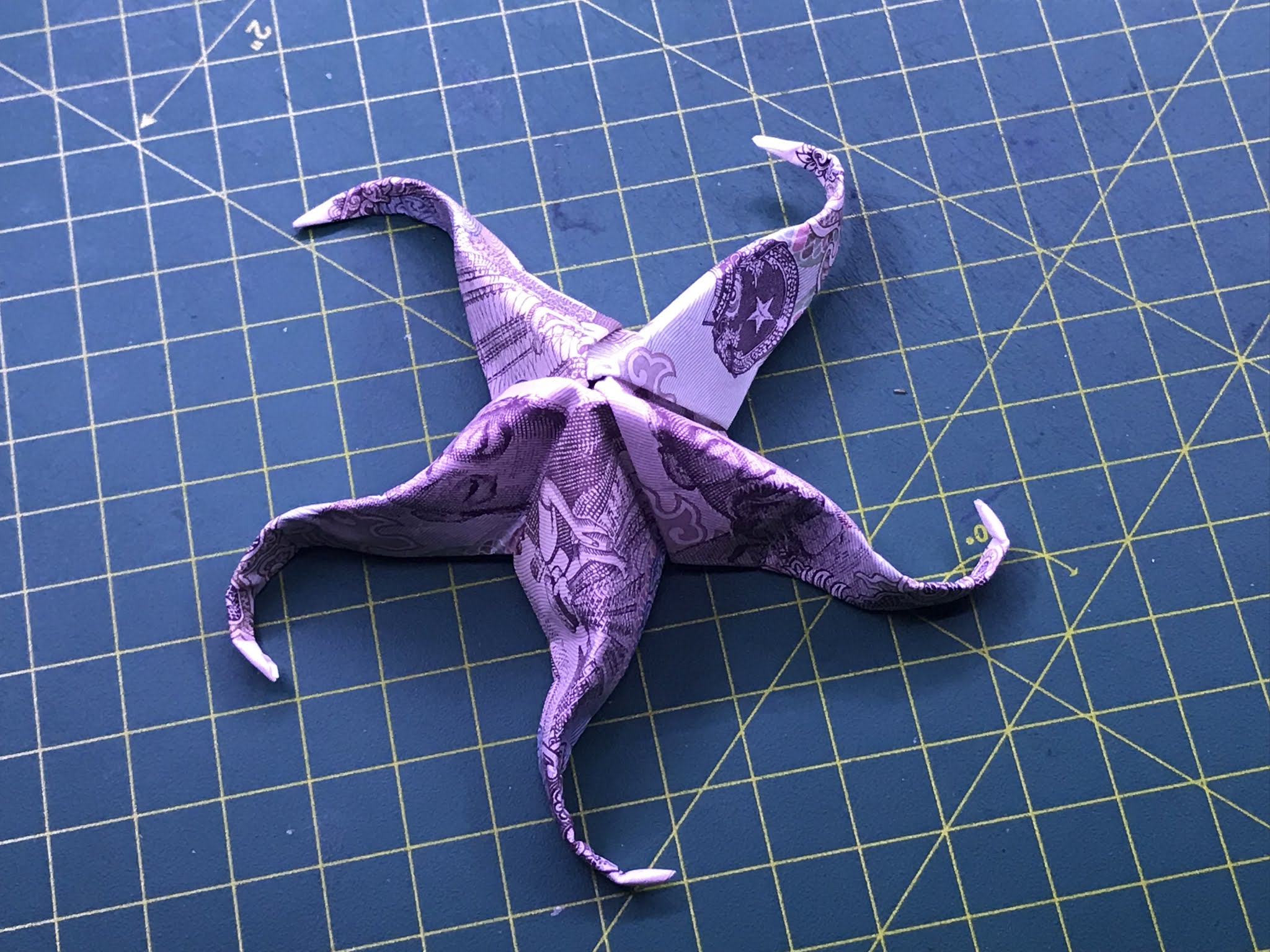 ORIGAMI hướng dẫn cách làm con sao biển bằng tiền giấy money origami ...