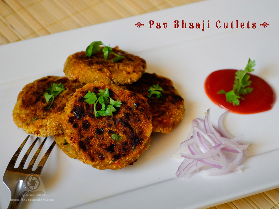 Pav Bhaaji Cutlets ~ Flavors N Colors