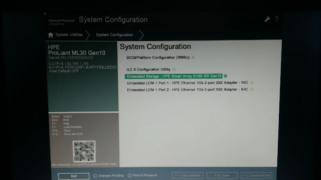Cara Seting RAID 1 di BIOS HPE ProLiant ML30 Gen10 | Sebardi Blog