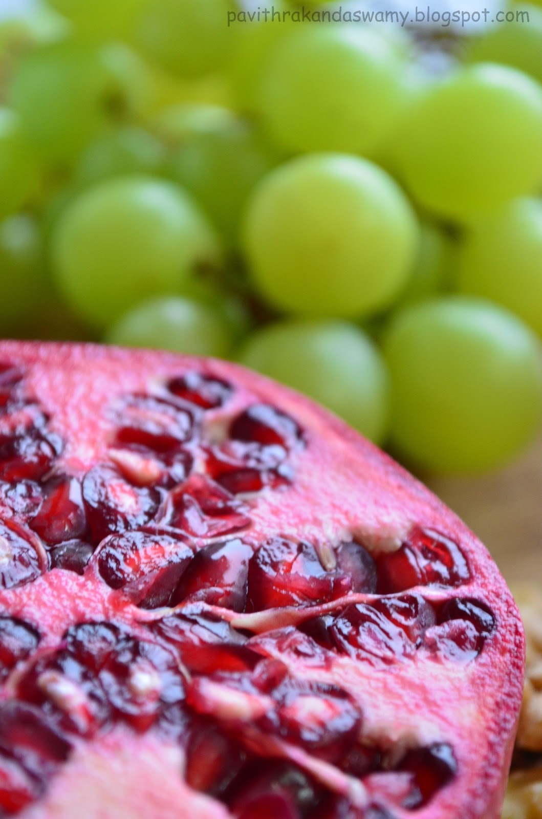The Fat Lady: Creamy Grape and pomegranate salad