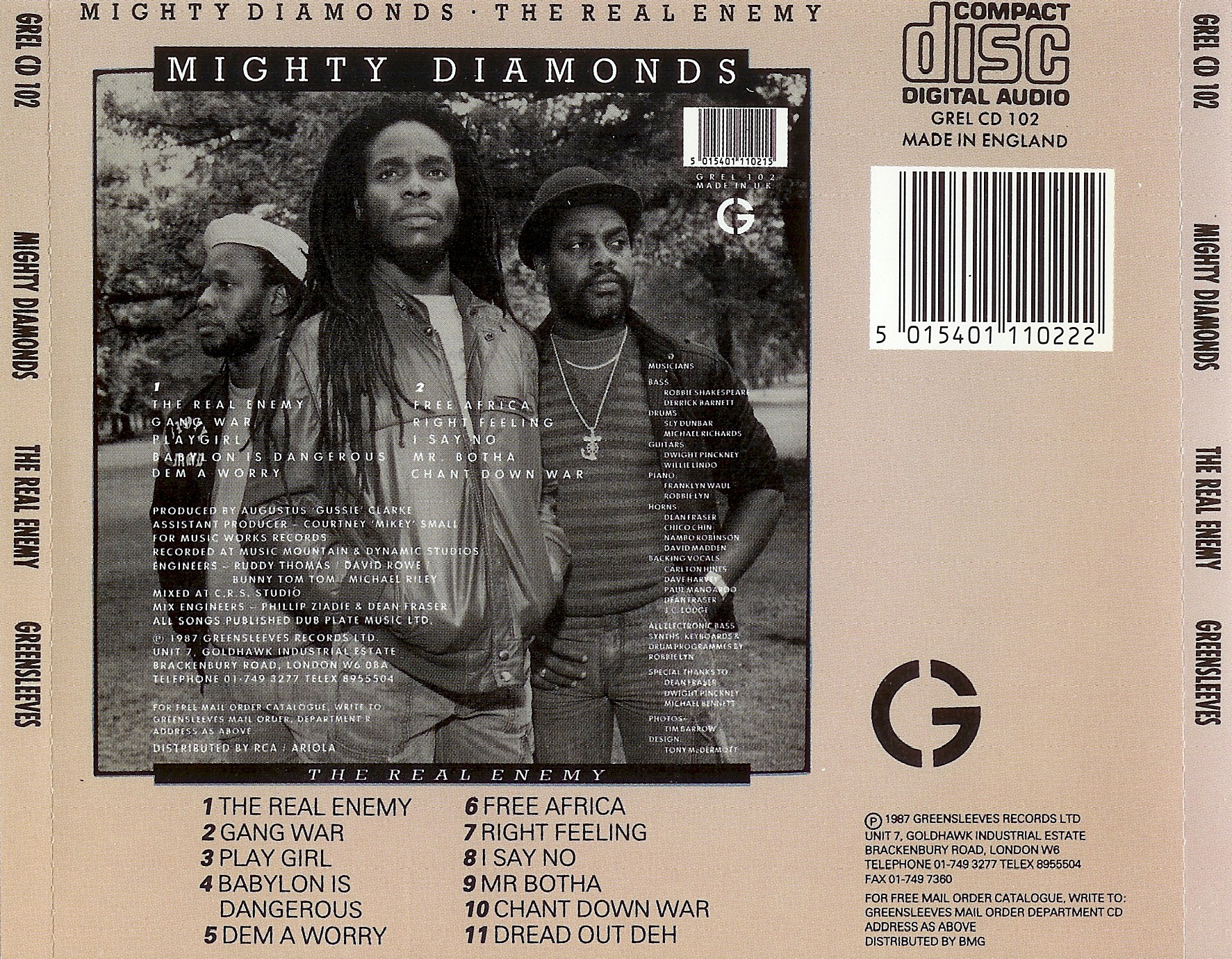 Compartilhando Reggae: Mighty Diamonds - The Real Enemy (1987)