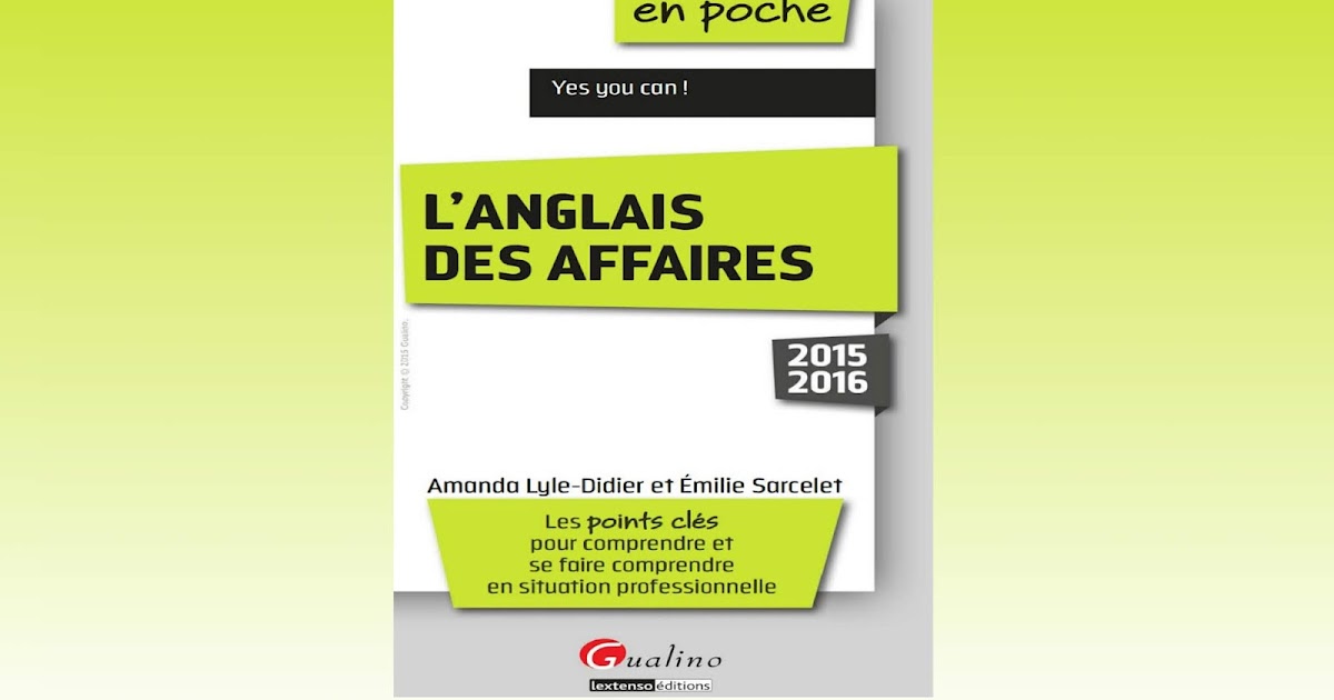 L'ANGLAIS DES AFFAIRES