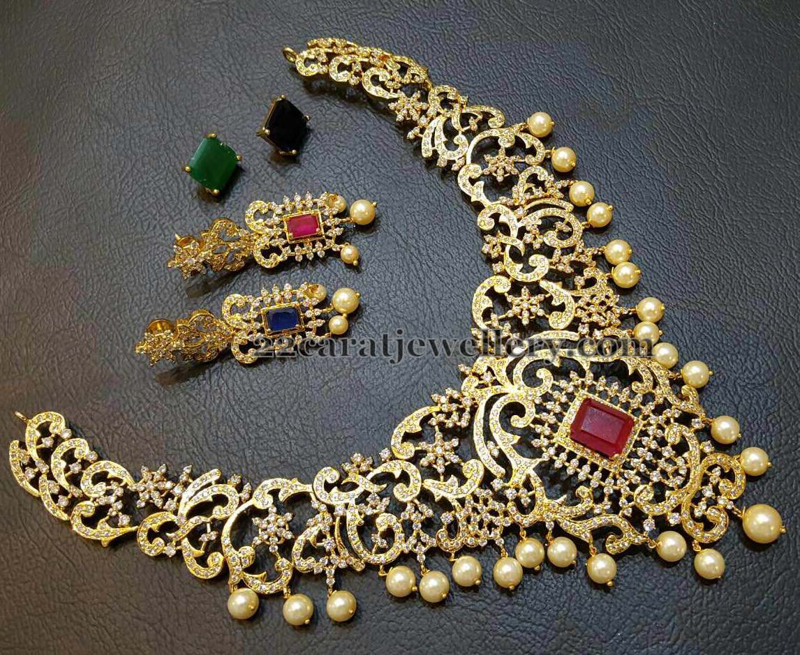 3 Colors Changeable Stone Necklace - Jewellery Designs