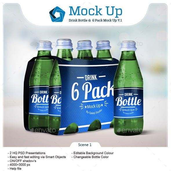 230+ Best Drink Six Pack Mockup Templates | Free & Premium