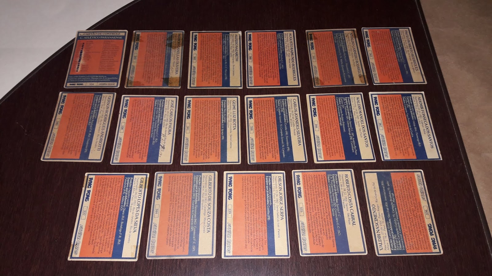 Futebol Cards Ping Pong - Cards de Futebol de todos os tempos em Geral ...