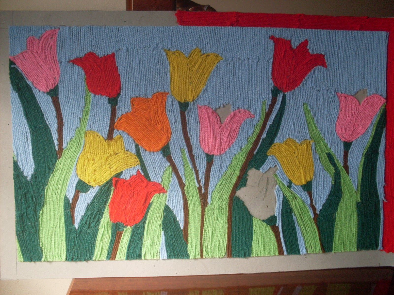 Arte em eva Rejane Reis : Quadro de lã