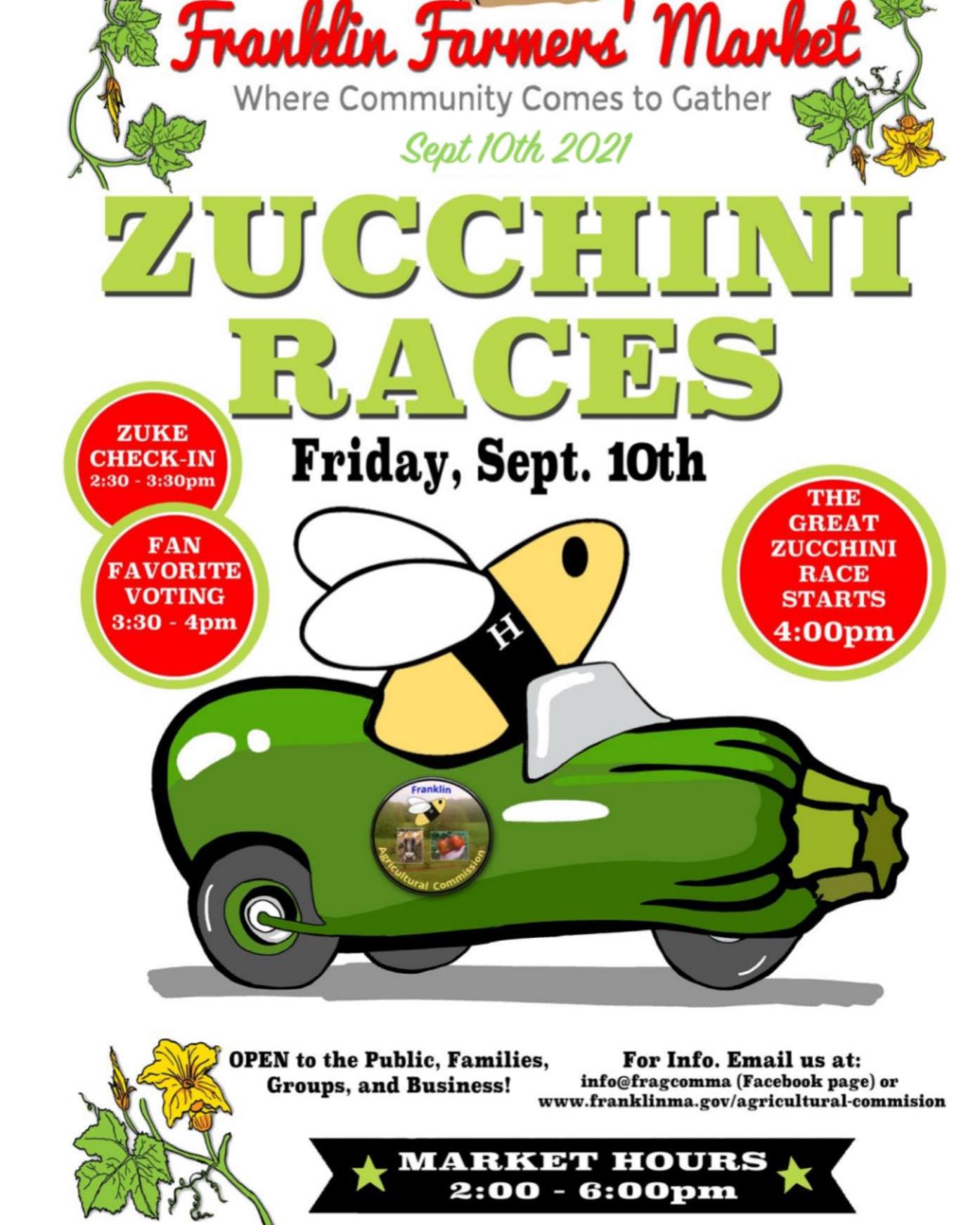 Franklin Matters: Zucchini races return on September 10