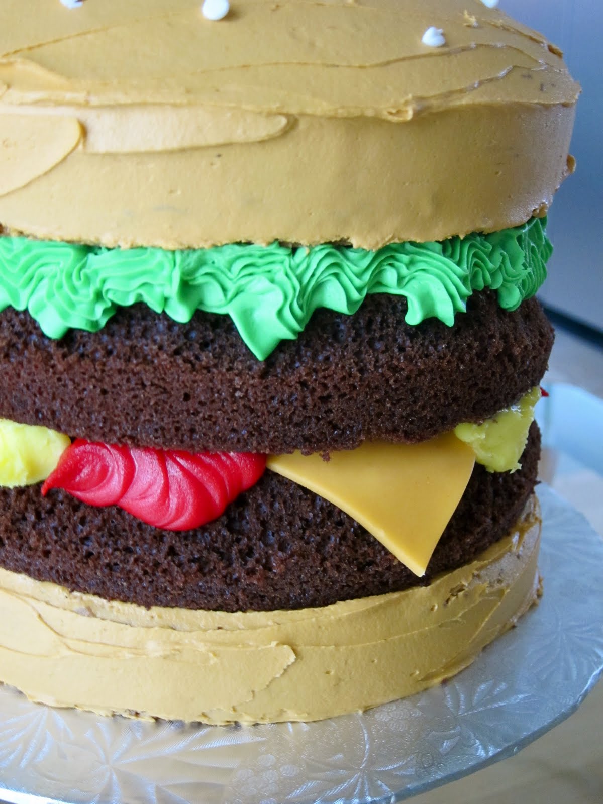 A Mixture of Mediums: Cheeseburger Cake!